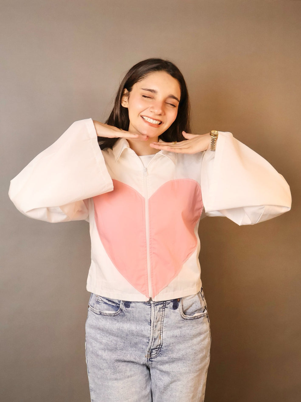 Sweetheart Zip-Up Shirt – Dewdrip